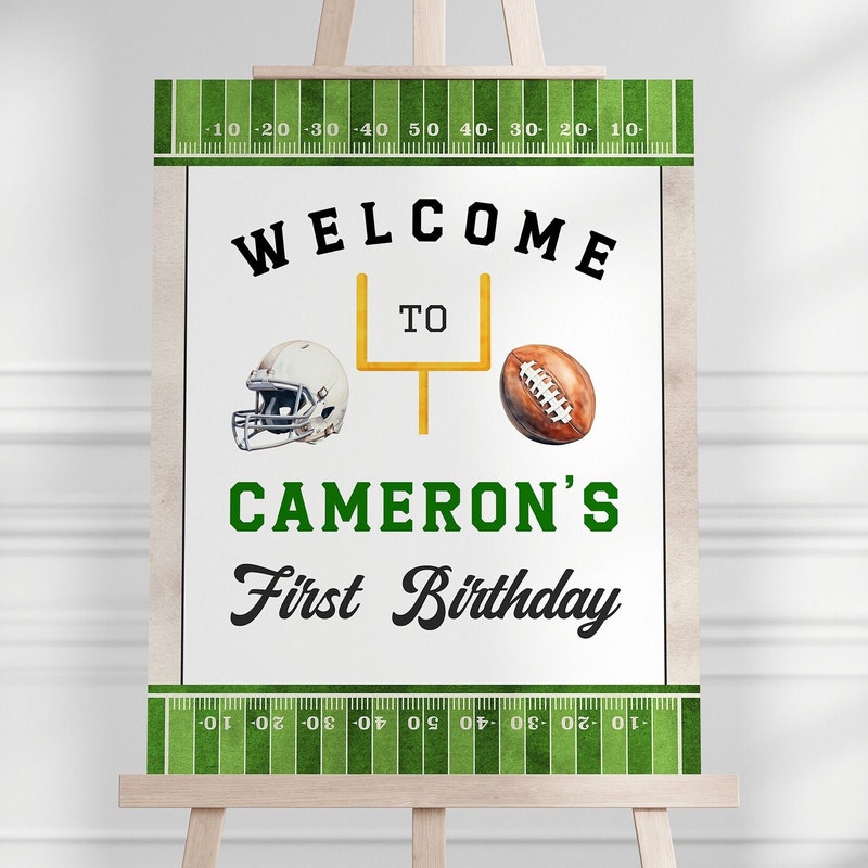 Football Welcome Sign - Etsy