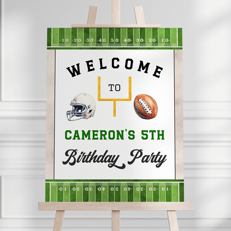 Football Welcome Sign - Etsy