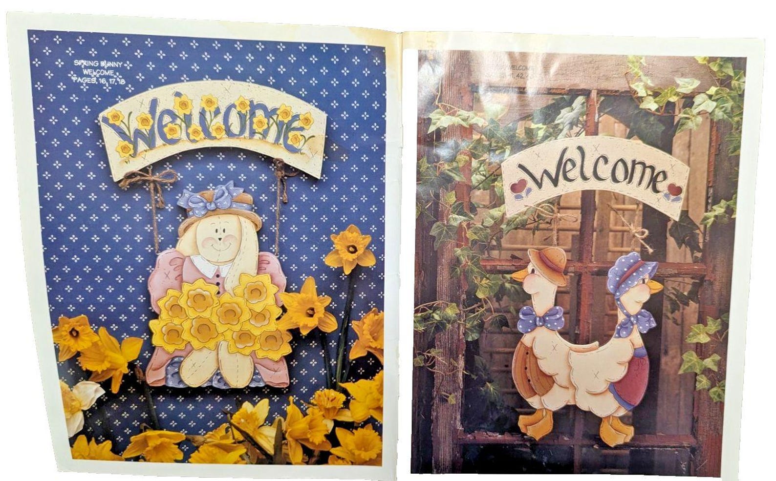 SPECIAL WELCOMES 2 Farm and Friends by Corrine Miller Wood Painting ...