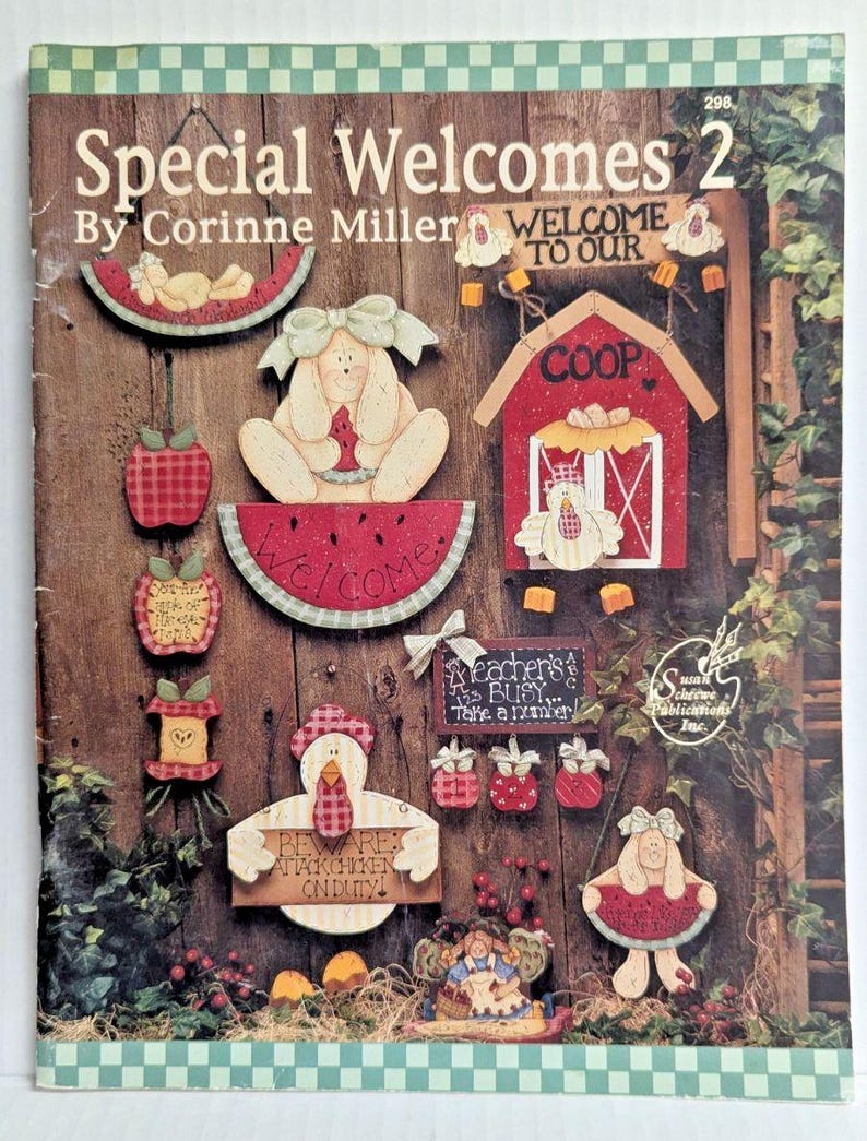 SPECIAL WELCOMES 2 Farm and Friends by Corrine Miller Wood Painting ...