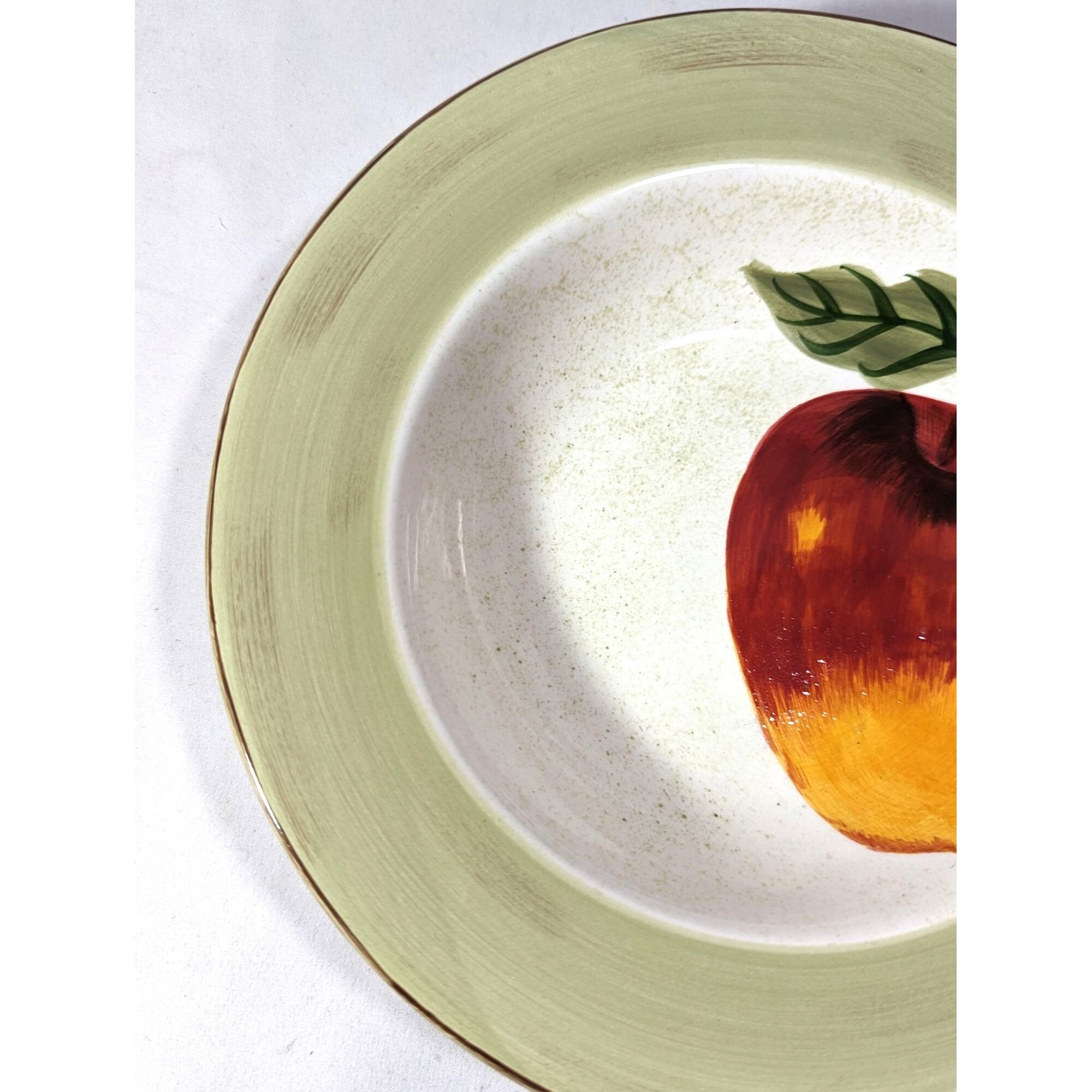 Cambridge Potteries Apple Sauce Soup Cereal Vegetable Bowl Hand Painted ...