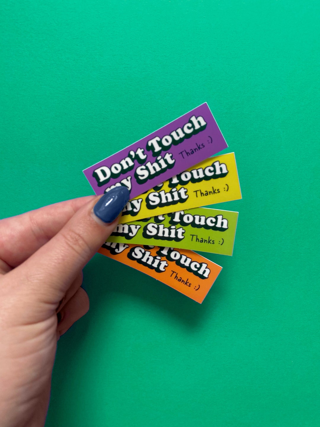 Don't Touch My Shit Vinyl Sticker Pack | Rude Stickers | Laptop ...