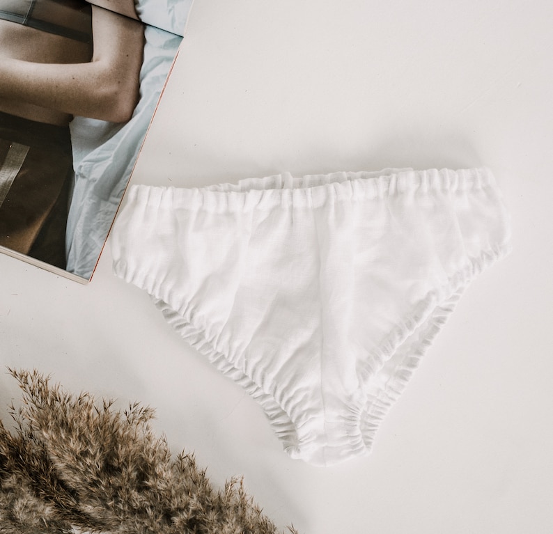 Natural Linen Panties, White Linen Underwear, Bio Lingerie - Etsy