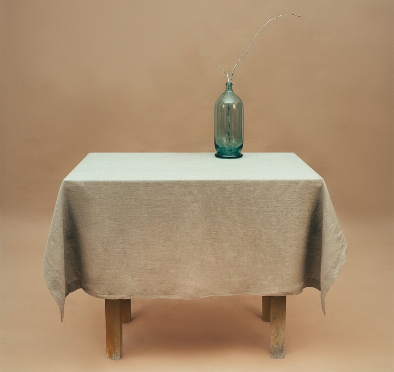 Natural Table Cloth, Farm House Dinning Room - Etsy