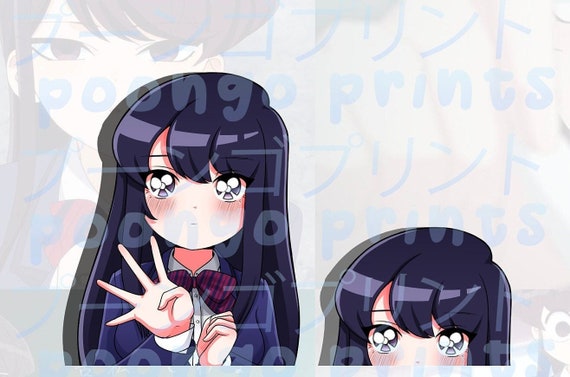 Komi-san Motion Sticker Stickers, Labels & Tags Paper & Party Supplies ...