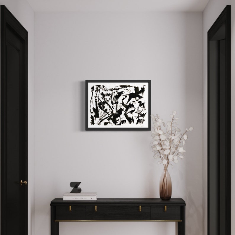 Monochrome Flow 15 Original Abstract Expressionist Painting - Etsy