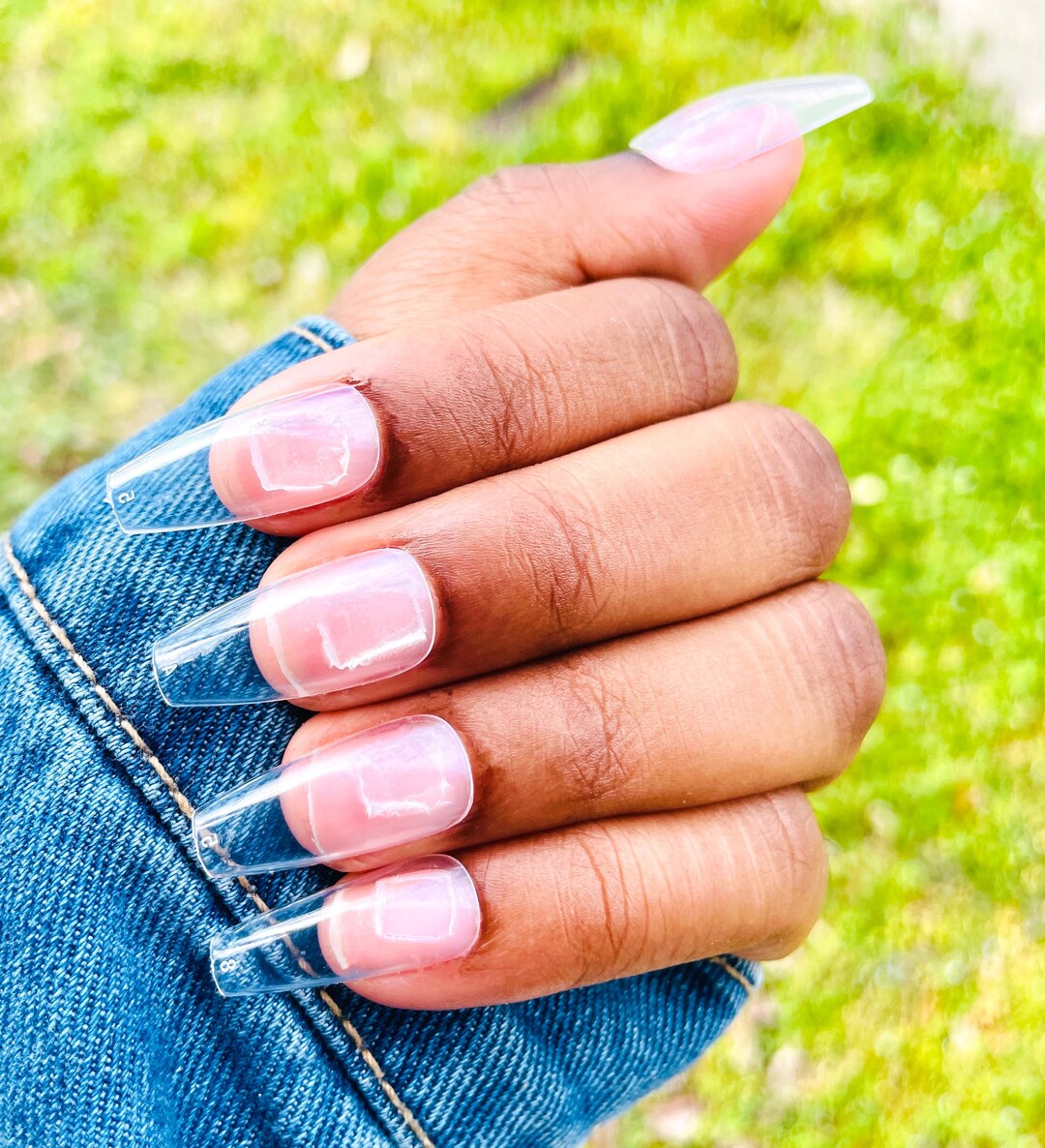 Medium Coffin Nail Tips 500 Pcs Full Cover Sizes 0-9 - Etsy