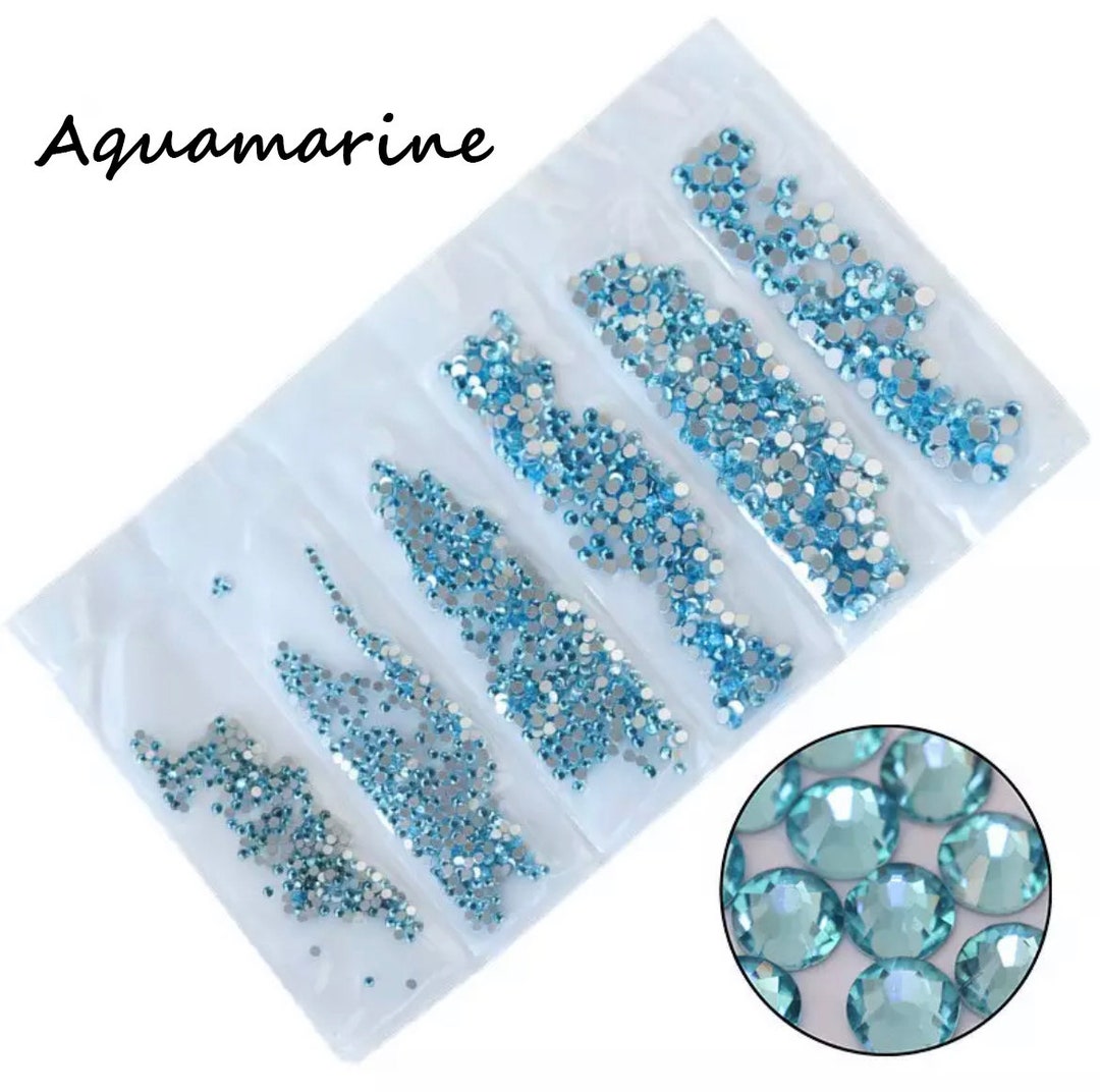 Color Nail Rhinestone Pack 6 Column Rhinestone Pack - Etsy