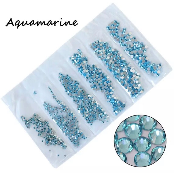 Color Nail Rhinestone Pack 6 Column Rhinestone Pack - Etsy