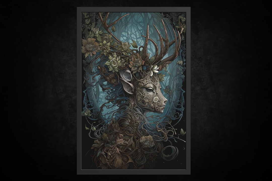 Paper Poster Print - Savage | Gothic Wall Art | Gothic Art | Dark ...