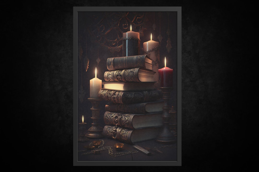Paper Poster Print - Gothic Scholar | Gothic Wall Art | Gothic Decor ...