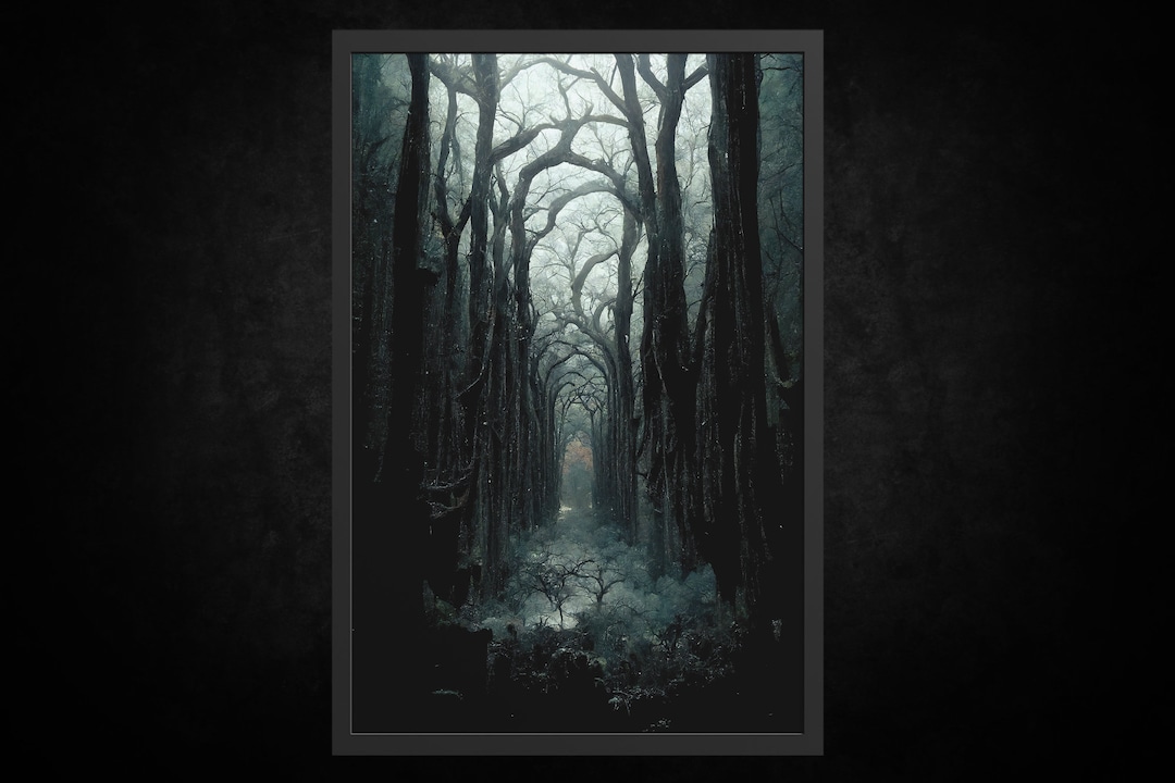 Paper Poster Print - the Forgotten Forest | Gothic Wall Art | Gothic ...