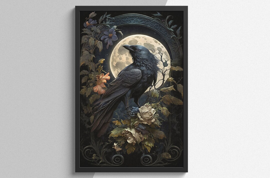 The Raven Call Printable Wall Art | Gothic Printable Art | Wall Art ...