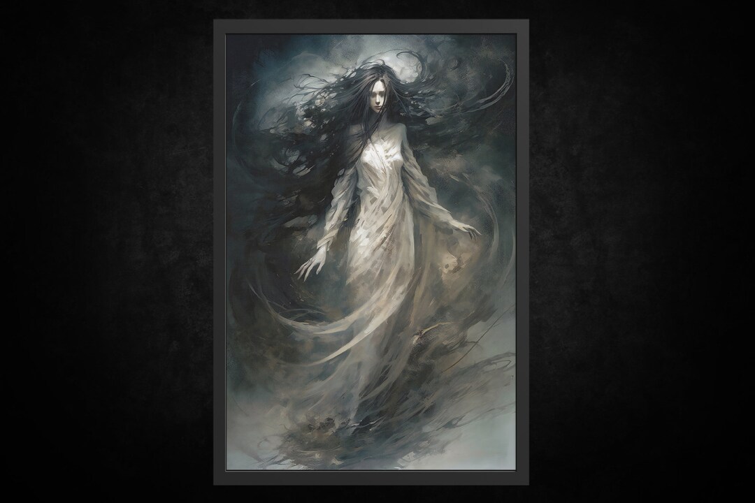 Paper Poster Print - Nightfall's Embrace | Gothic Wall Art | Gothic Art ...