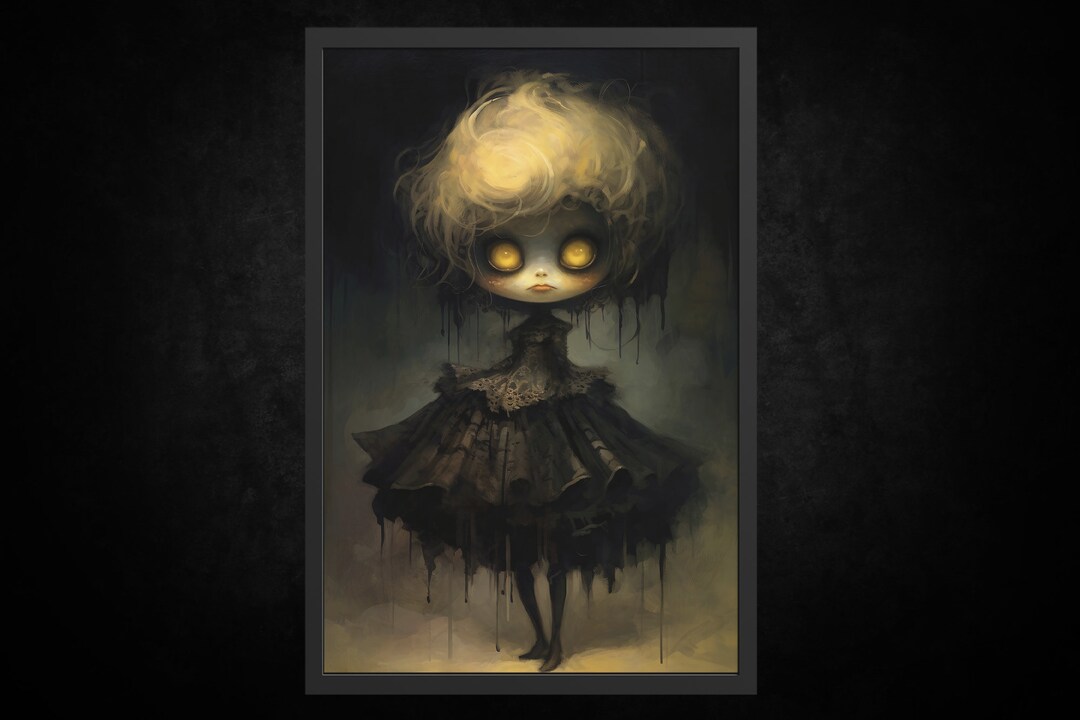 Paper Poster Print - Roslyn | Gothic Wall Art | Gothic Art | Dark ...