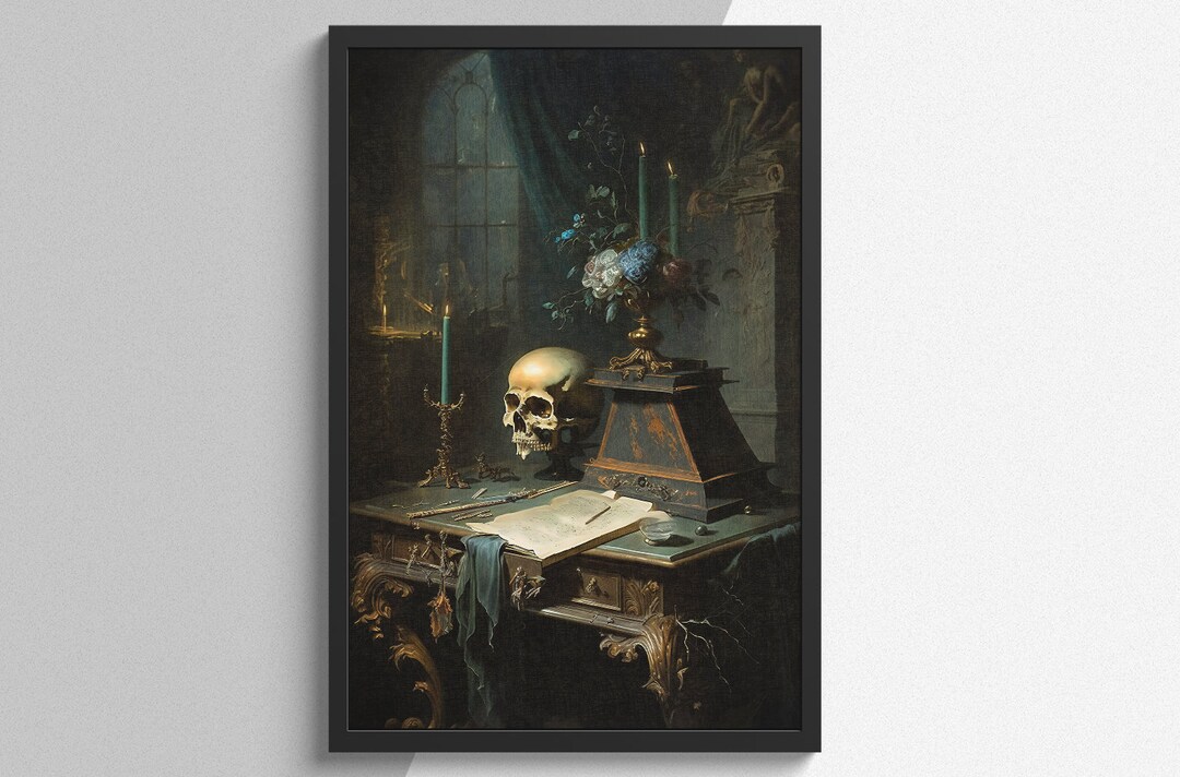 Candlelit Macabre Printable Wall Art | Gothic Printable Art | Wall Art ...