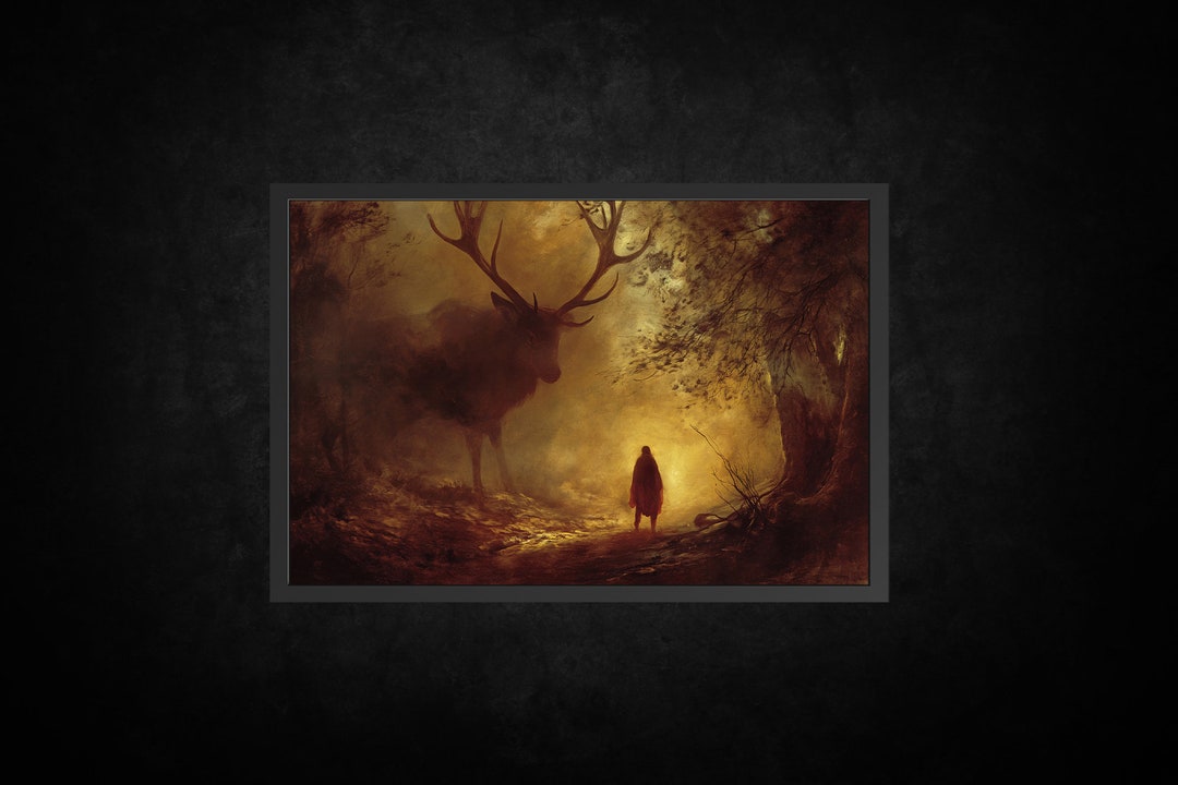 Gothic Nature Art Print - Heart of the Forest | Paper Poster Print ...