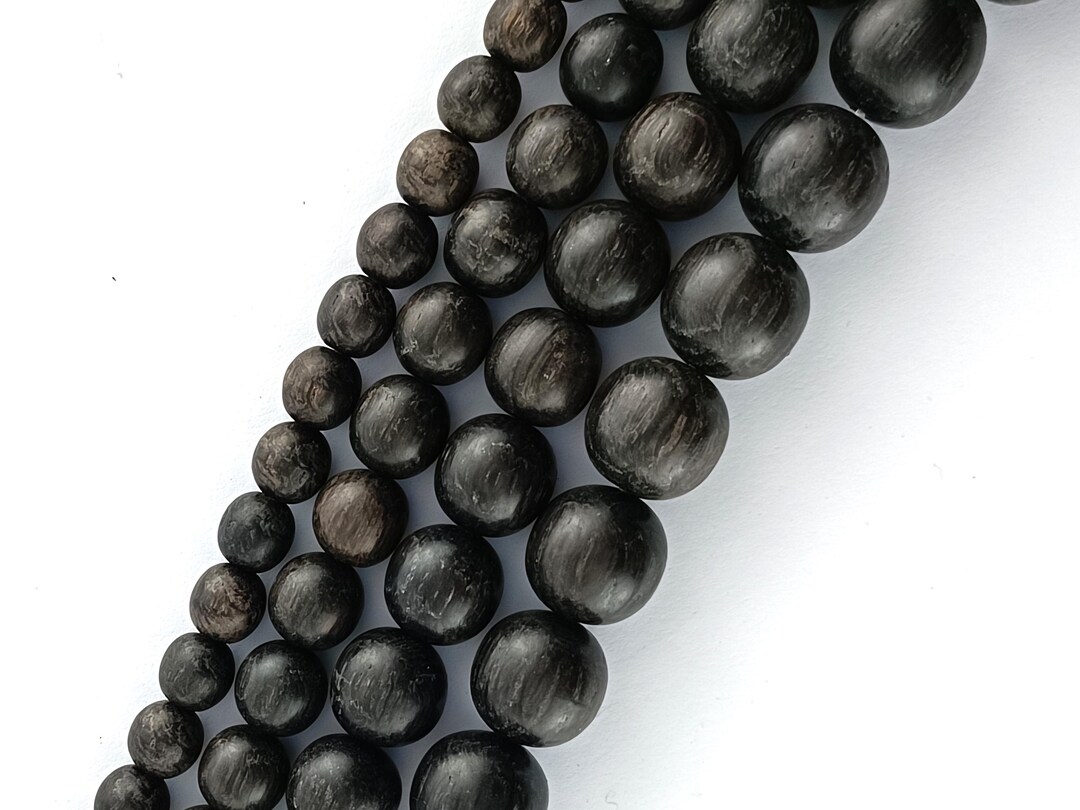 10 Mm. Beads Made of Millennial Bog Oak Wood. Diameter 10 Mm - Etsy