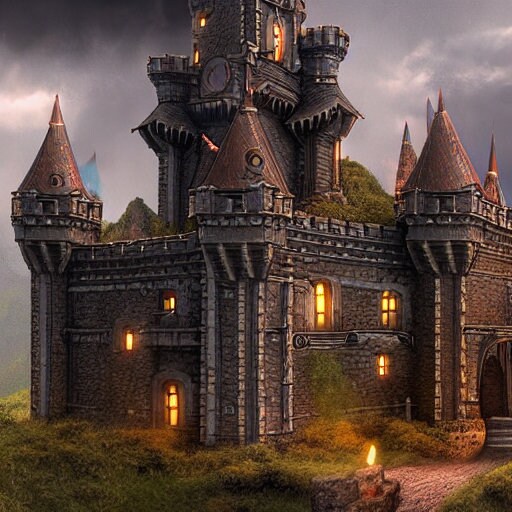 Ai Generated Castles 80 Images - Etsy