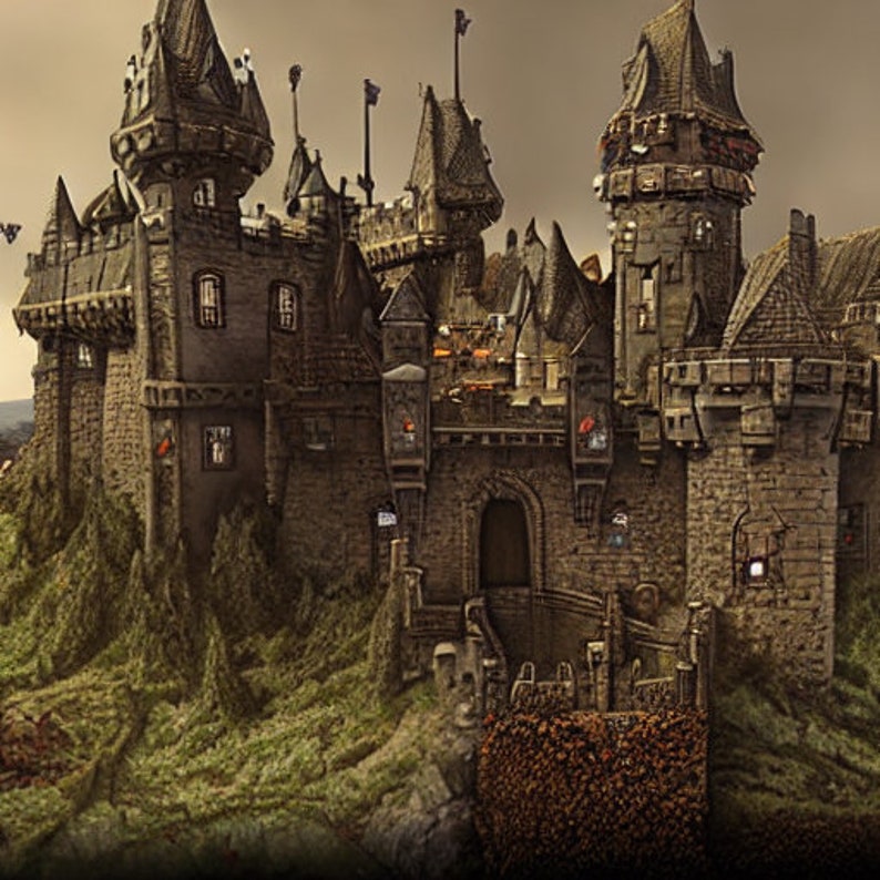 Ai Generated Castles 80 Images - Etsy