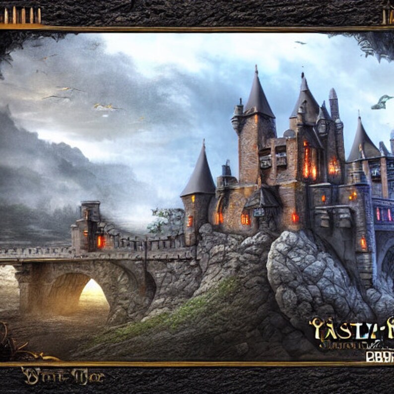 Ai Generated Castles 80 Images - Etsy