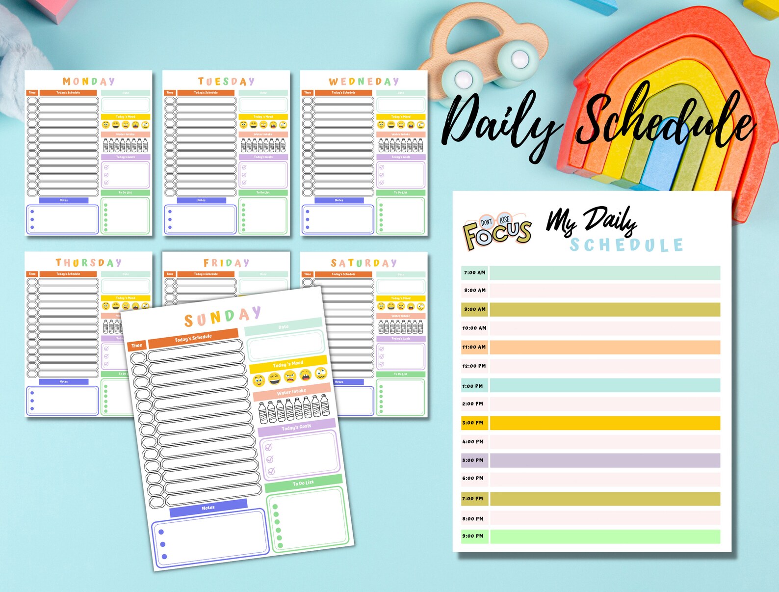 ADHD Planner for Kids ADHD Coping Skills Printable Executive ...