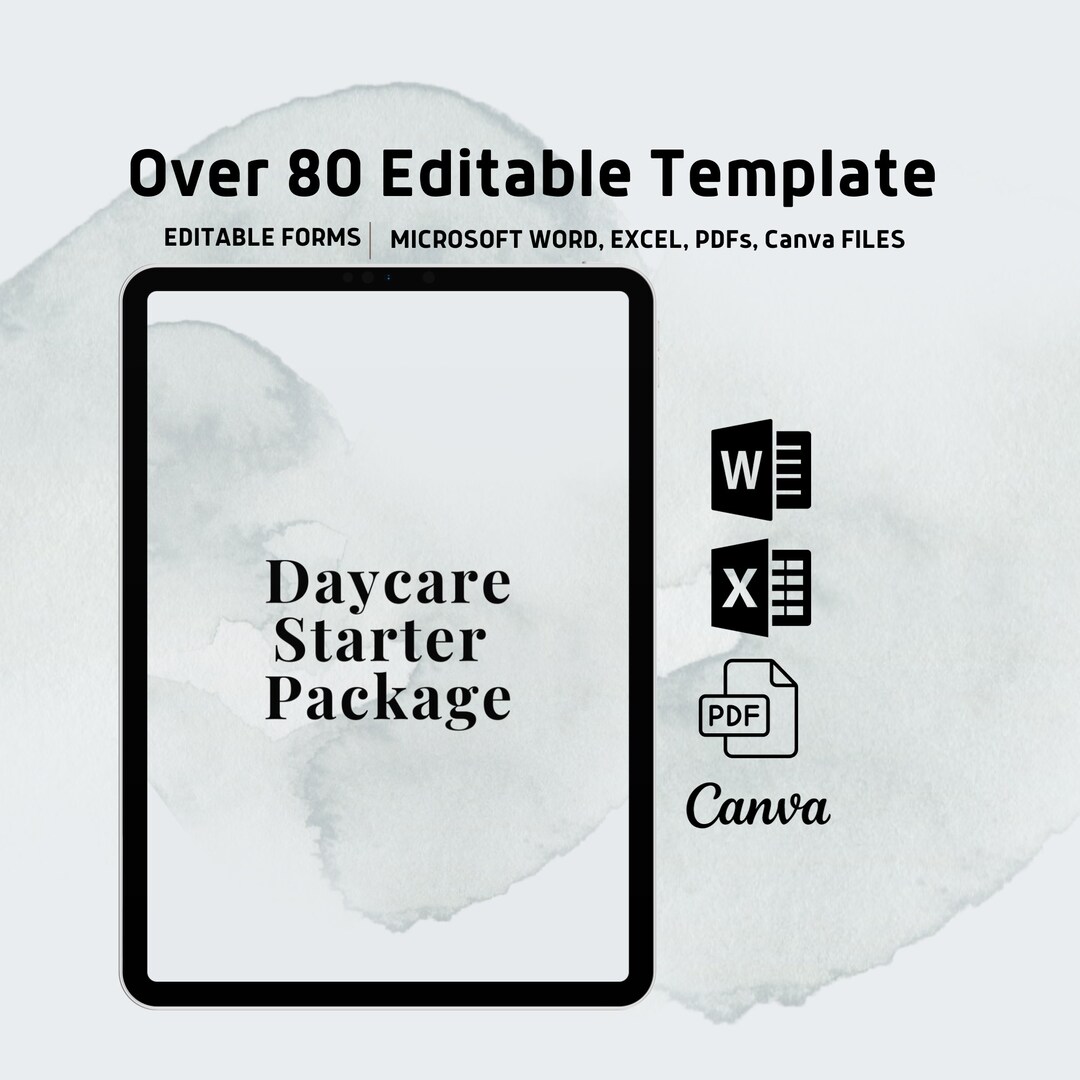 Daycare Business Start up Kit, Forms Bundle Perfect for Preschool, in ...