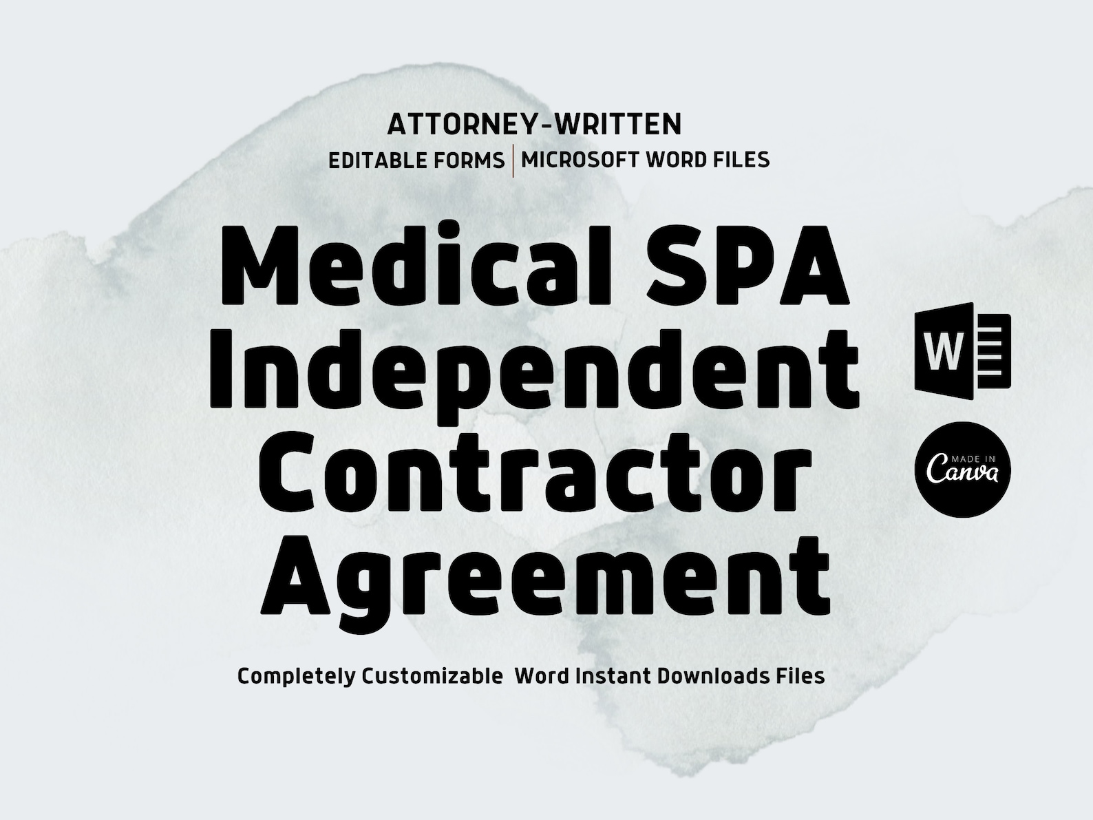 Medical Spa Independent Contractor Agreement Template (digital Download ...