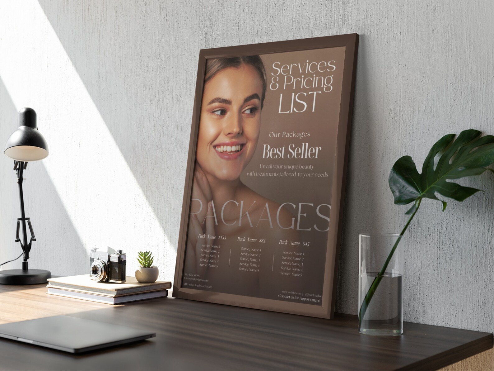 Beauty Salon Flyer Templates Design, Medical Spa Services & Pricing ...