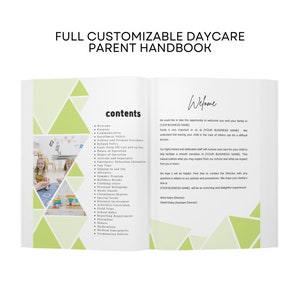 Daycare Parent Handbook, Daycare Policies and Procedures, Childcare ...