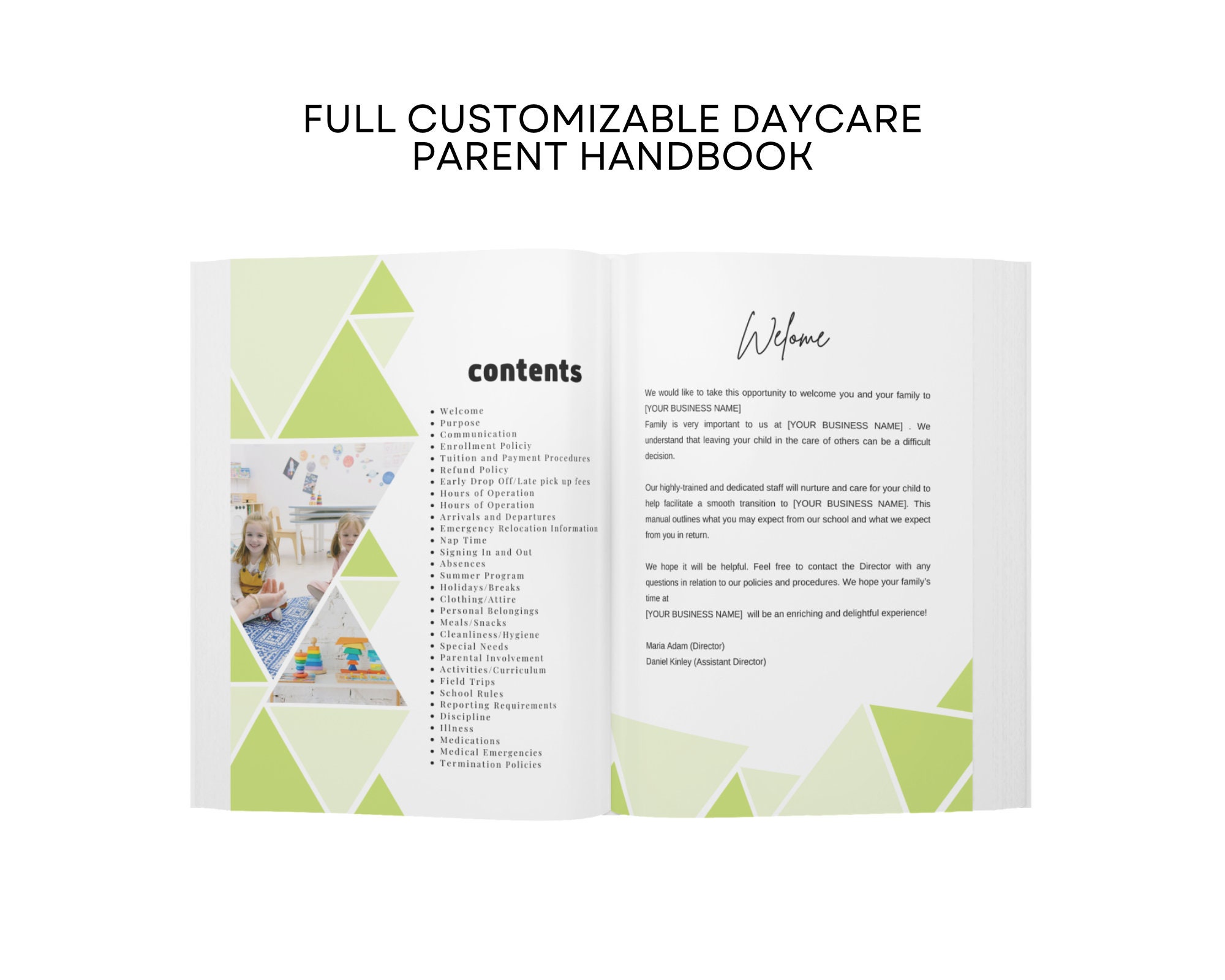 Daycare Parent Handbook, Daycare Policies and Procedures, Childcare ...