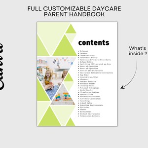 Daycare Parent Handbook, Daycare Policies and Procedures, Childcare ...