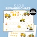 Construction Reward Chart | Construction Kids Behavior Chart | Sticker ...