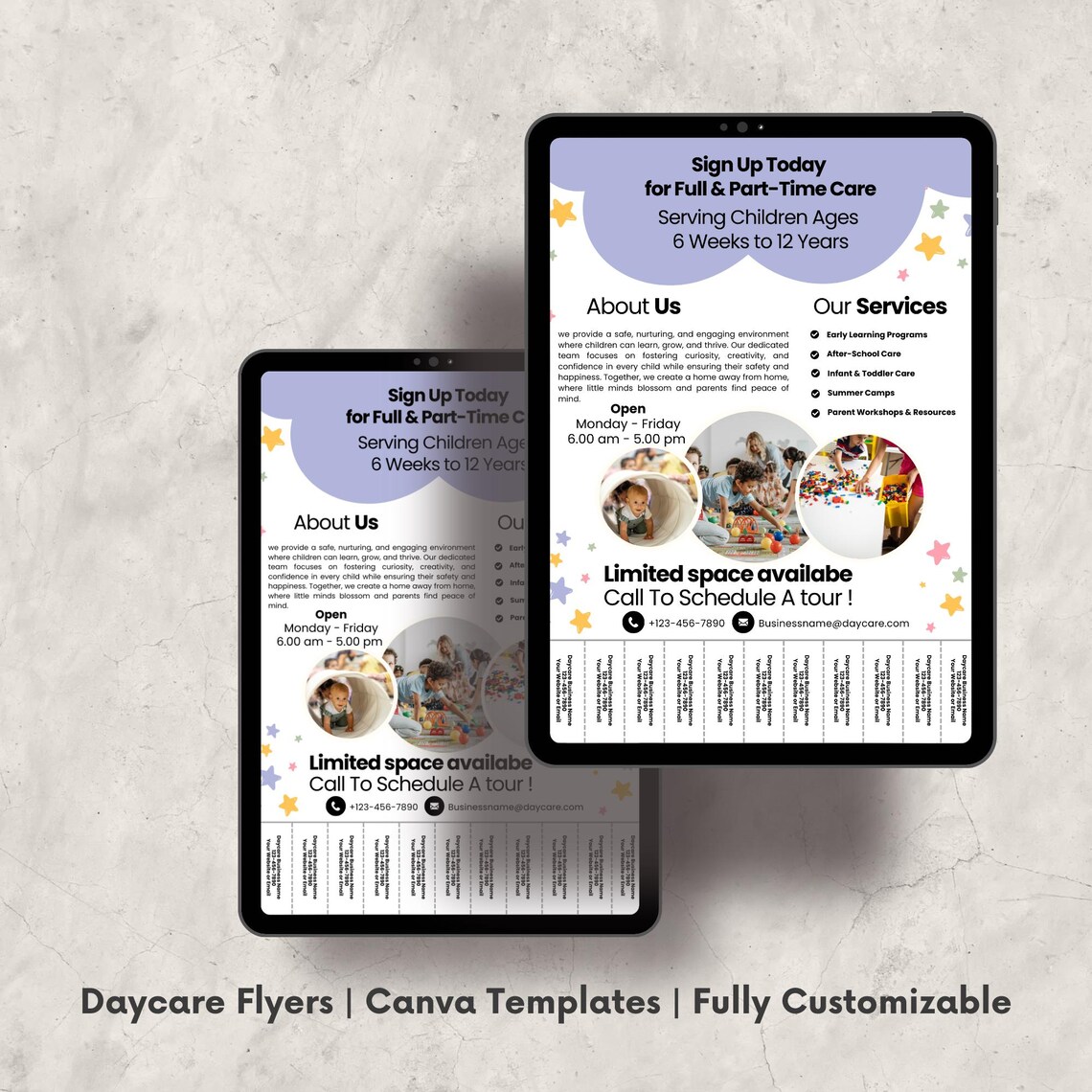 Daycare Flyer Template, Childcare Brochuers Template, Home Daycare ...