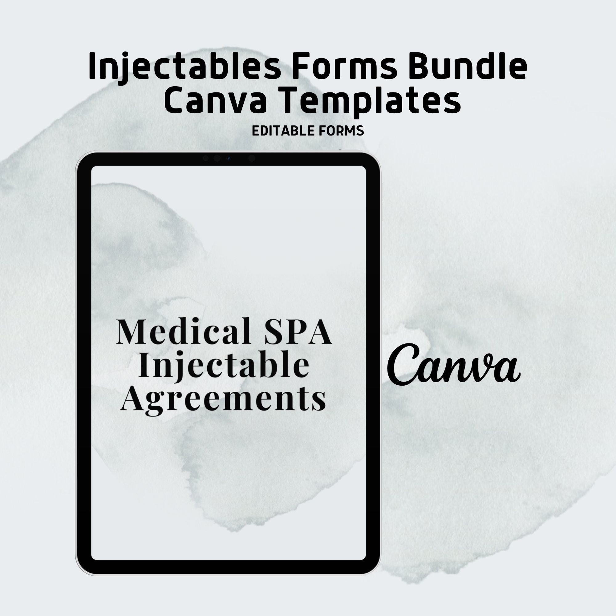 Injectables Forms Bundle Canva Templates, Botox, Botulinum Toxin ...