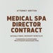 Medical SPA Director Contract Template: Editable Business Agreement ...