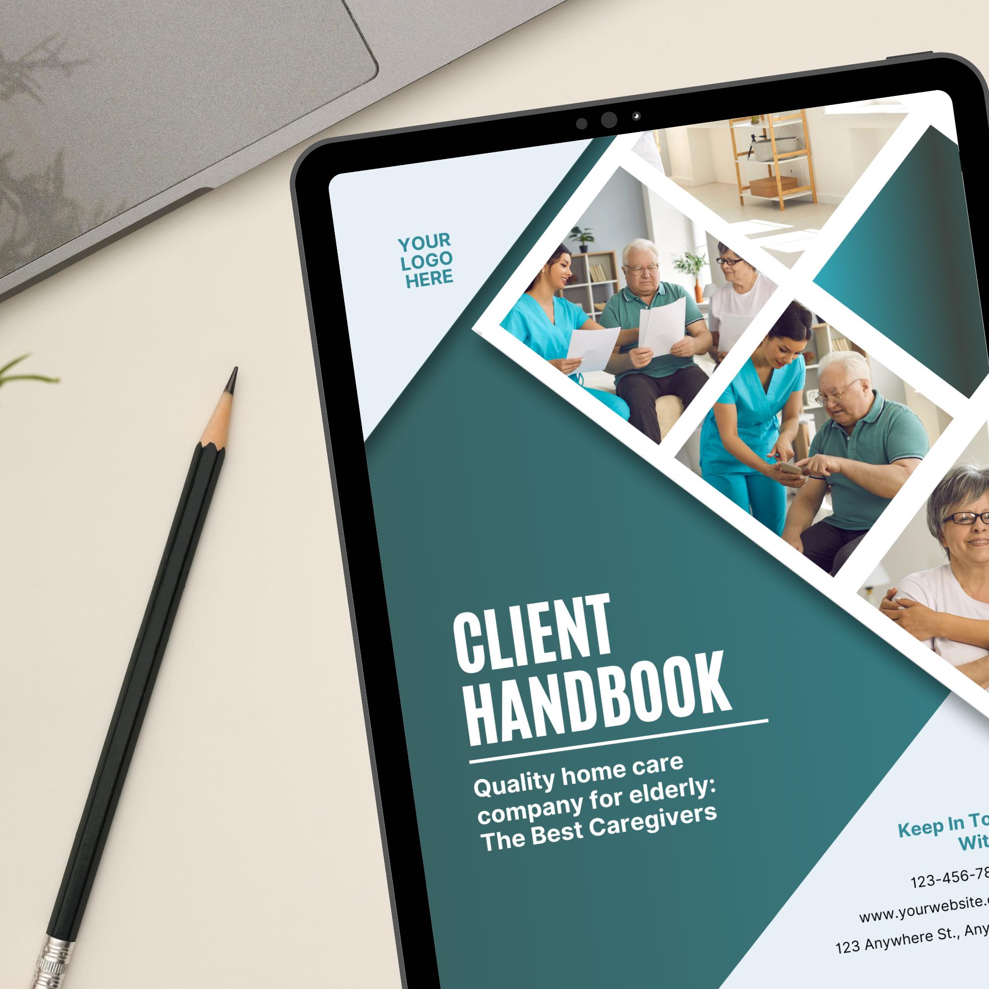 Home Care Client Handbook: Agency Service User Guide (canva Templates ...