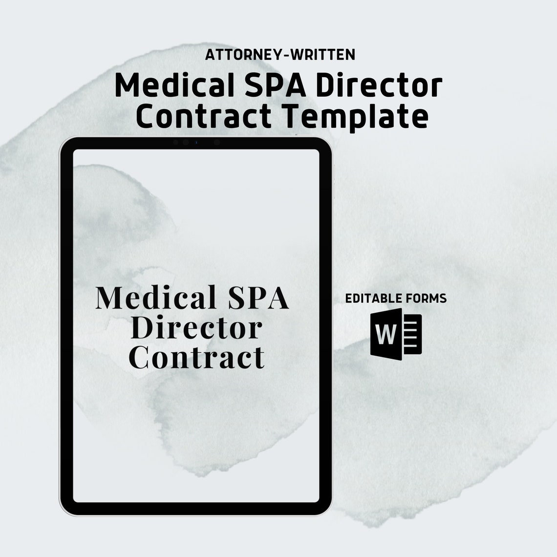 Medical SPA Director Contract Template: Editable Business Agreement ...