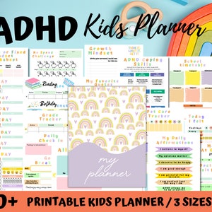 ADHD Planner for Kids | ADHD Coping Skills Printable | Executive ...