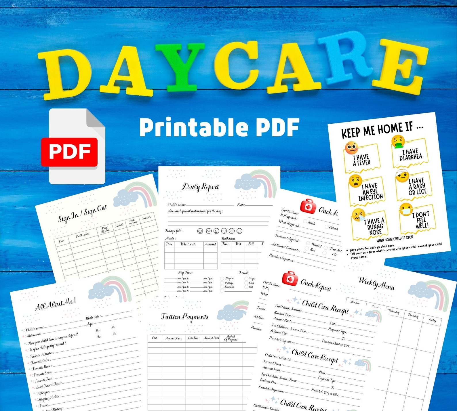 Daycare Business Start up Kit, Forms Bundle Perfect for Preschool, in ...