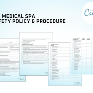 Medical Spa Safety Policies and Procedures Manual, Aesthetic Practice ...