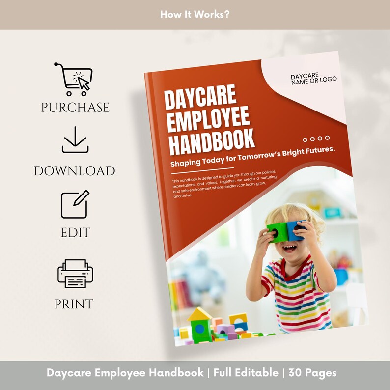 Comprehensive Daycare Employee Handbook | Policies, Procedures, and ...