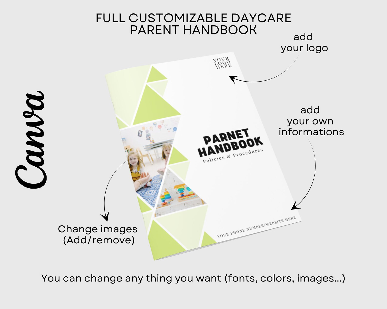 Daycare Parent Handbook, Daycare Policies and Procedures, Childcare ...