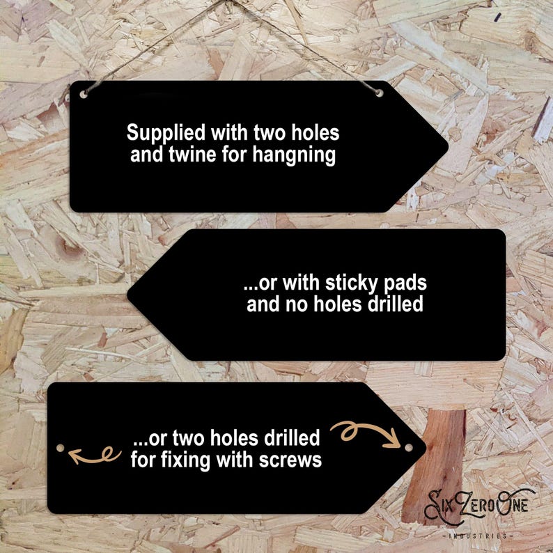 Personalised Wine Bar Arrow Metal Sign Landscape - Worn/clean Look ...