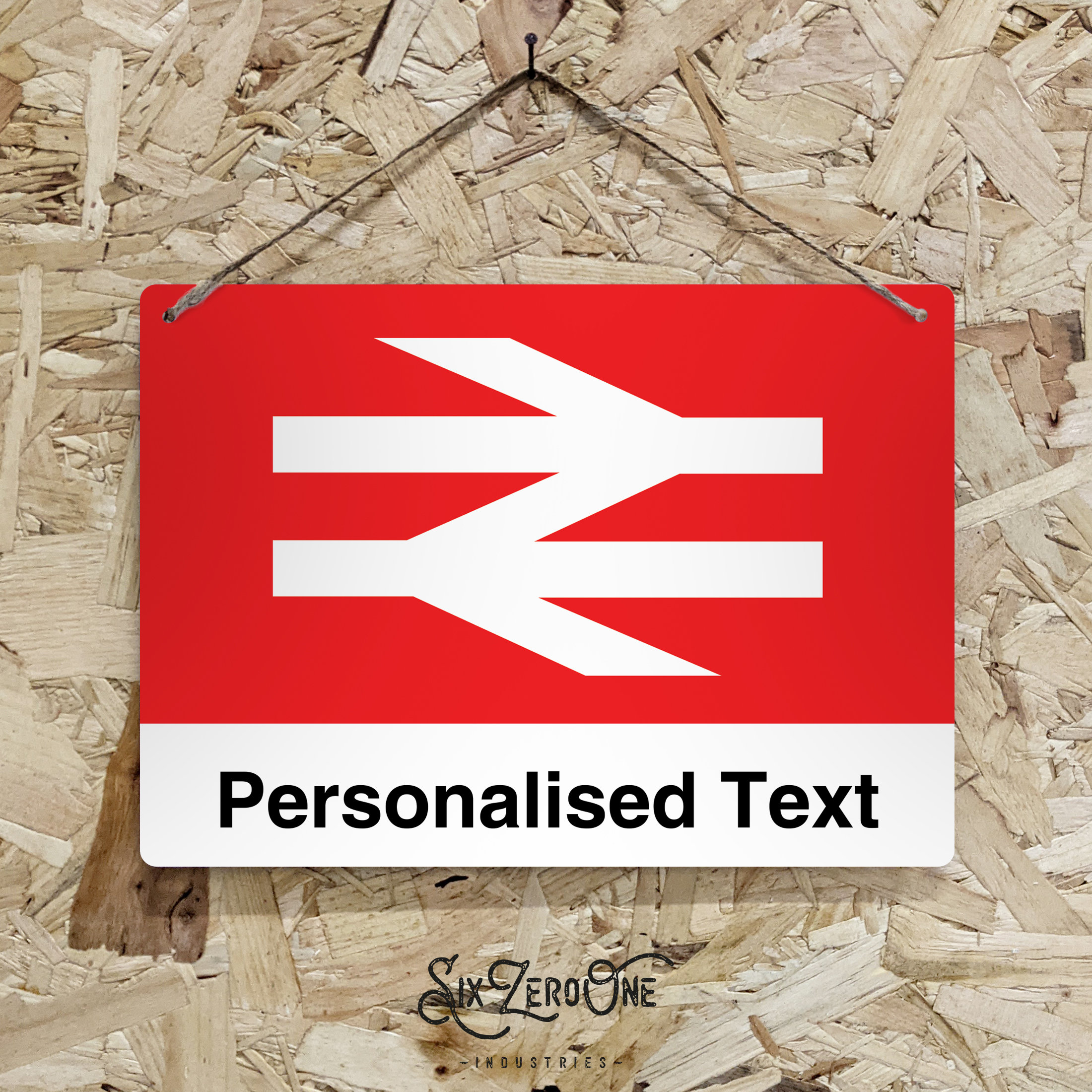 Personalised Train Station Metal Sign Landscape Worn or - Etsy UK