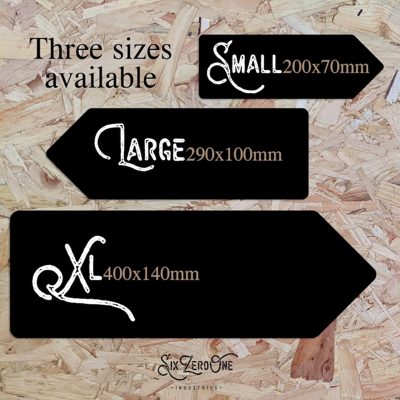 Gone Running Arrow Metal Sign. Worn or Clean Look Available. 3 Sizes ...