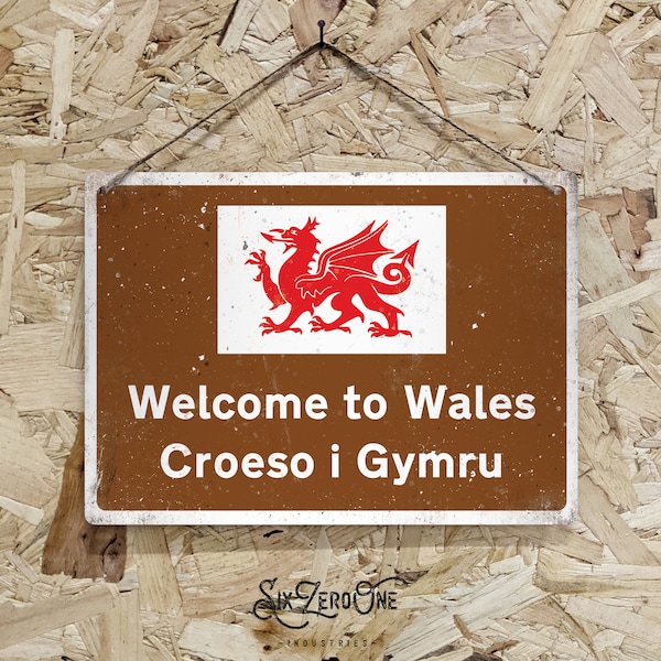 Croeso Welsh Sign - Etsy UK