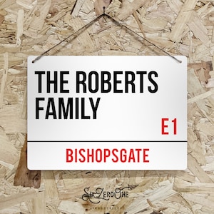 Personalised Metal Street Sign. Worn or Clean Look Available in 3 Sizes ...