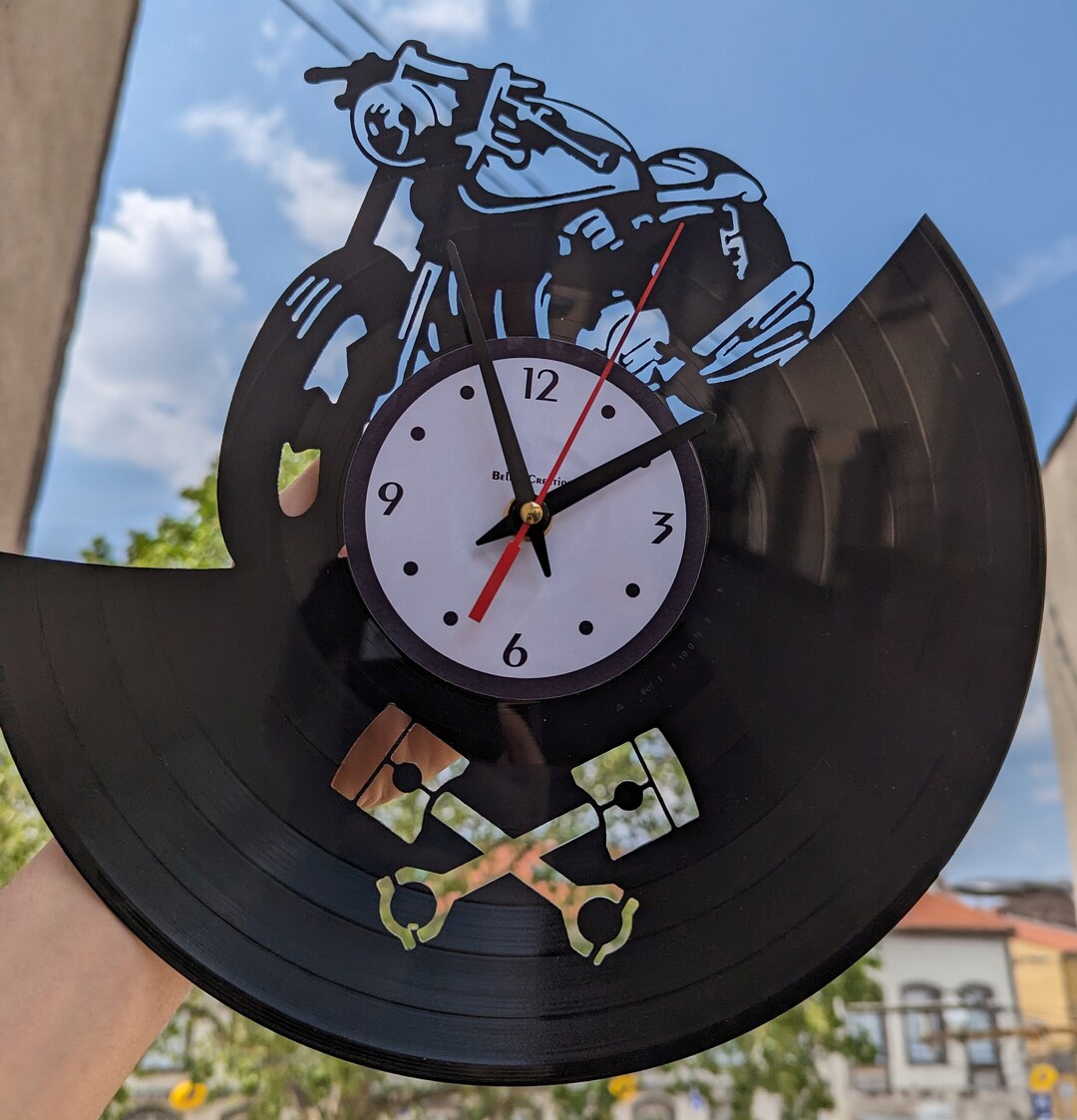 Complete Vinyl Clock Motorcycle/biker - Authentic 33 RPM Vinyl ...