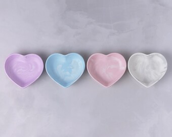 Pink Heart Dish - Etsy